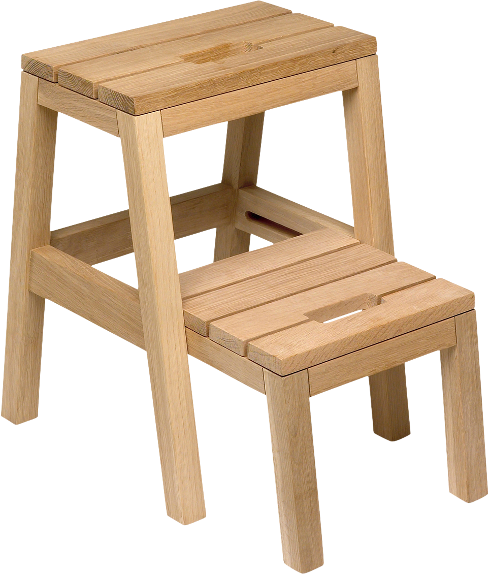 Stool with step ladder store